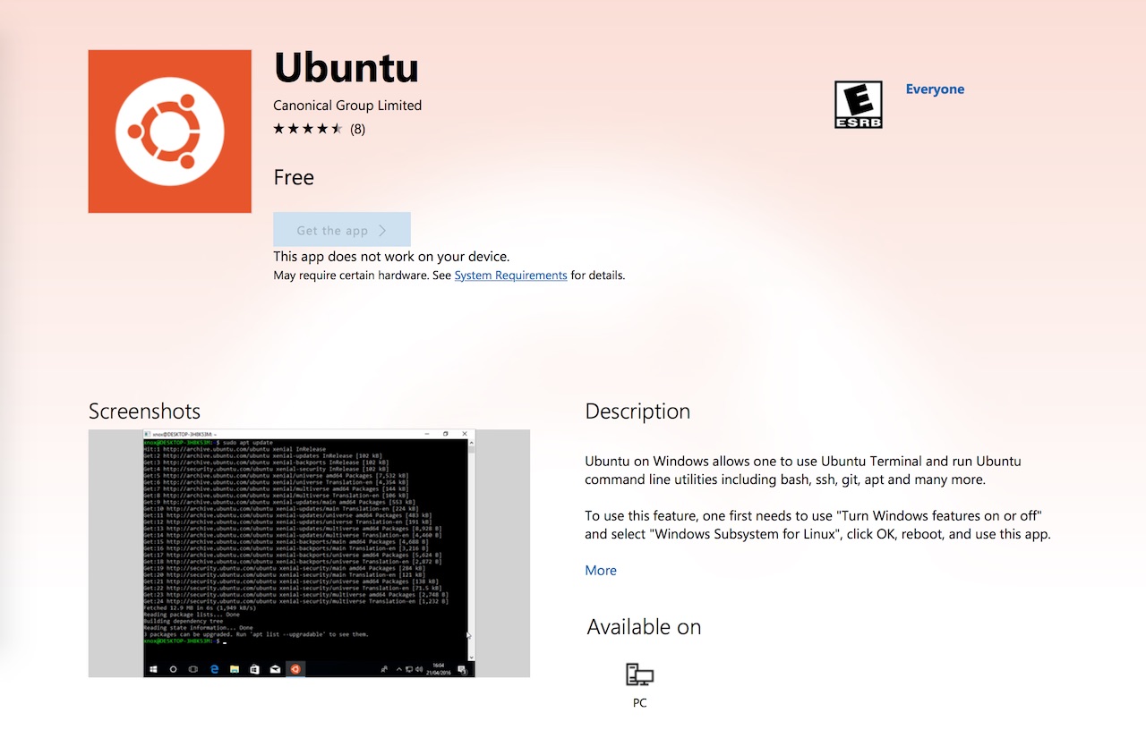 Ubuntu 已在 Windows Store 上免费提供下载 - 动点科技