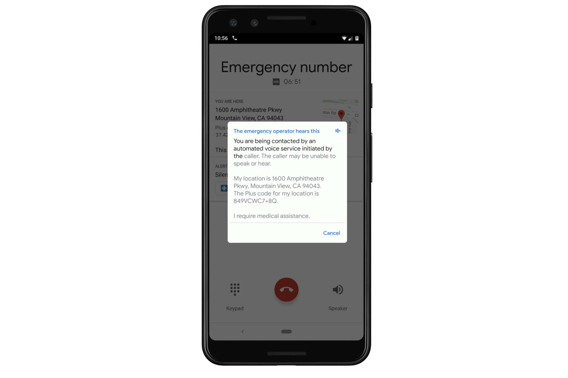 Google 将在 Pixel 手机的紧急呼叫功能中启用文字转语音技术 - 动点科技