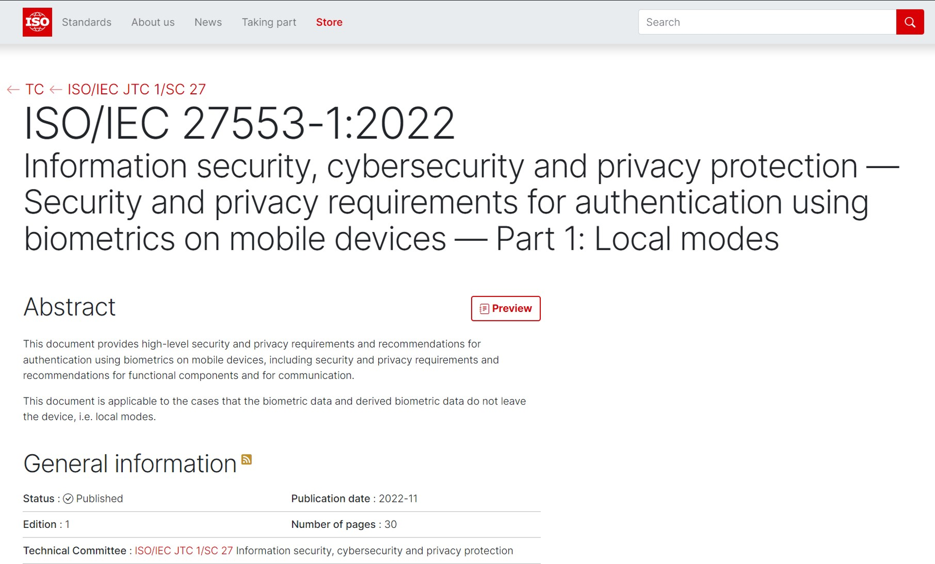 中国牵头，全球首个移动终端生物特征识别技术ISO国际标准正式发布 - 动点科技
